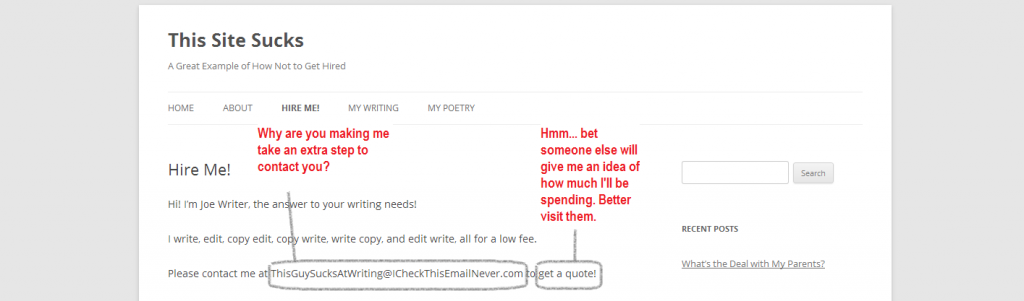 Creating A Freelance Writing Website – What Not To Do – Online Writing ...